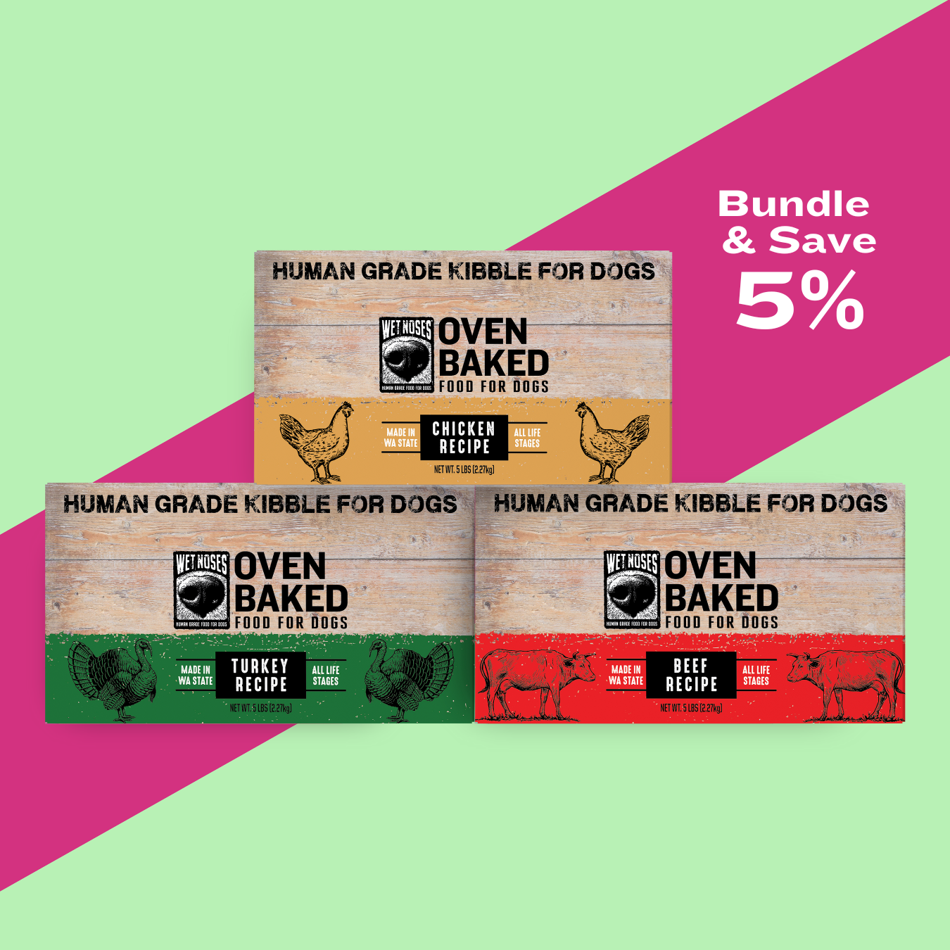 Oven Baked Food Sampler Pack – Wet Noses